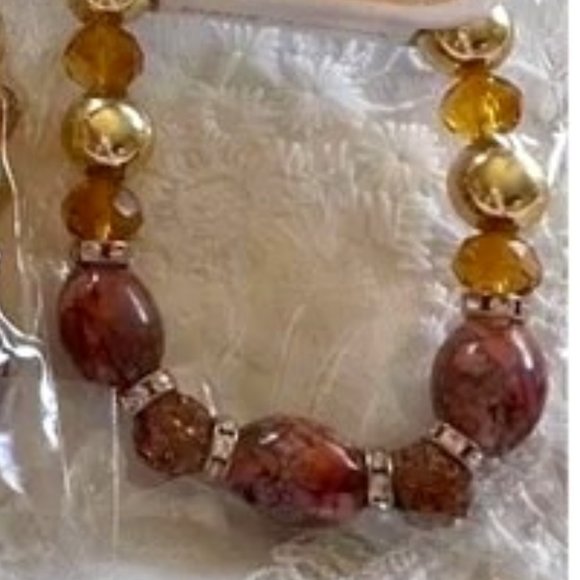 Jewelry | Stacking Bead Bracelet Acrylic Crystal Multi Color Lots Of ...